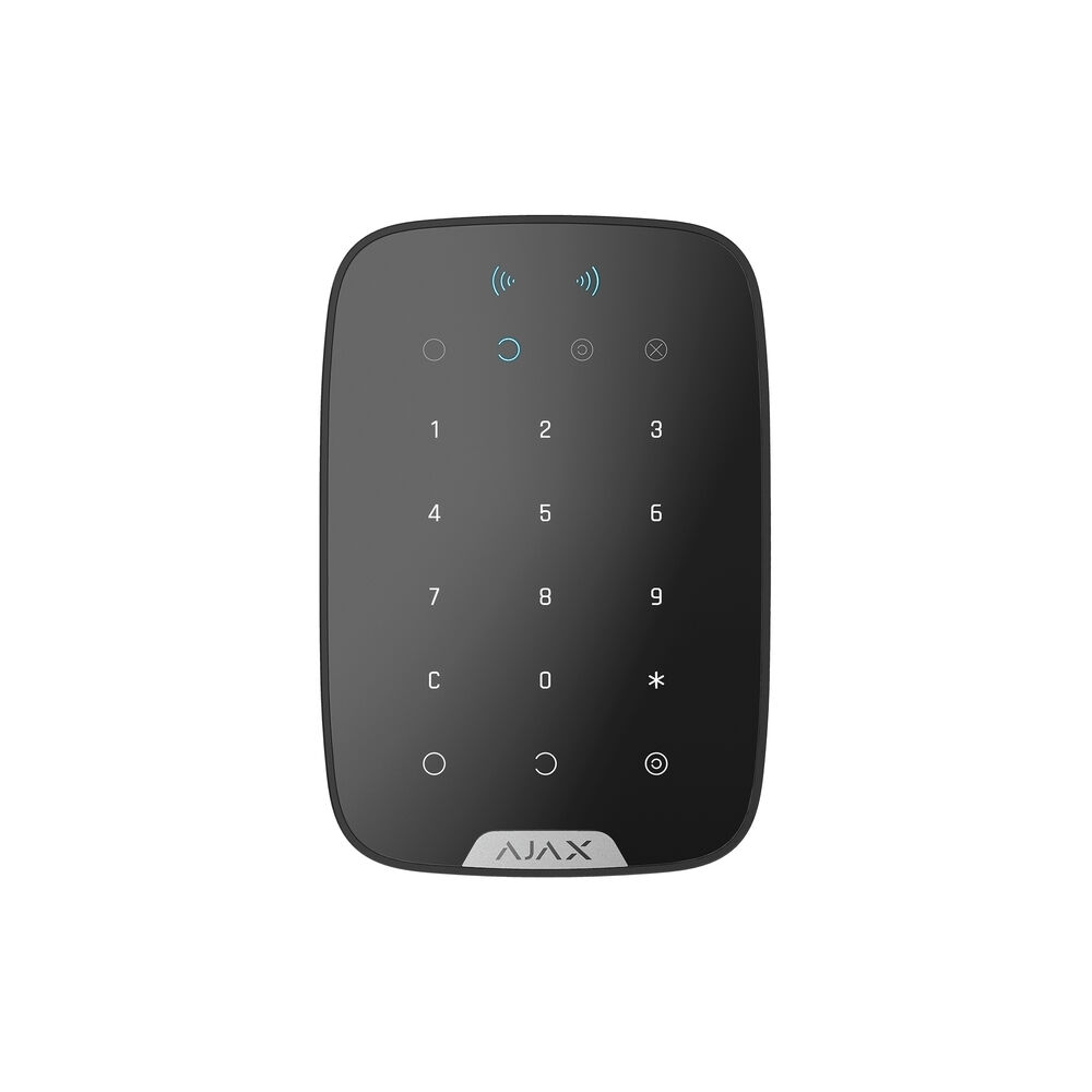 Ajax KeyPad Plus Tastiera Wireless Touch Nera con supporto carte e ... Ajax KeyPad Plus Tastiera Wireless Touch Nera con supporto carte e ...